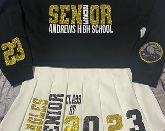 Custom Senior 2PC Skirt Sets College Graduates PREK Grad & - Etsy