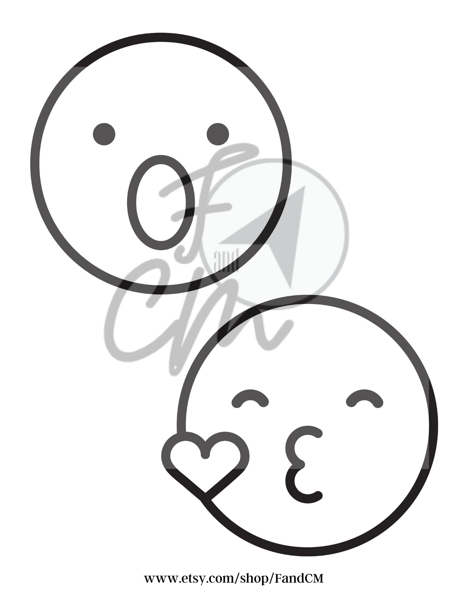 Emoticon Coloring Pictures, Emoticons, Emotions, Faces, Digital ...
