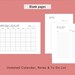 2022-2023 Monthly Calendar Landscape, Printable Calendar Template ...