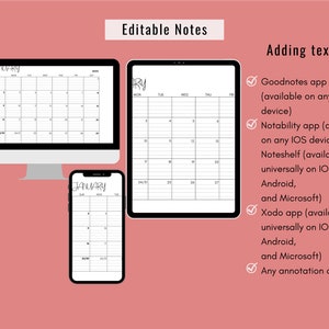 2022-2023 Monthly Calendar Landscape Printable Calendar | Etsy