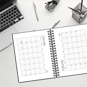 2022-2023 Monthly Calendar Landscape Printable Calendar - Etsy