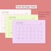 2022-2023 Monthly Calendar Landscape, Printable Calendar Template ...