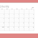 2022-2023 Monthly Calendar Landscape, Printable Calendar Template ...