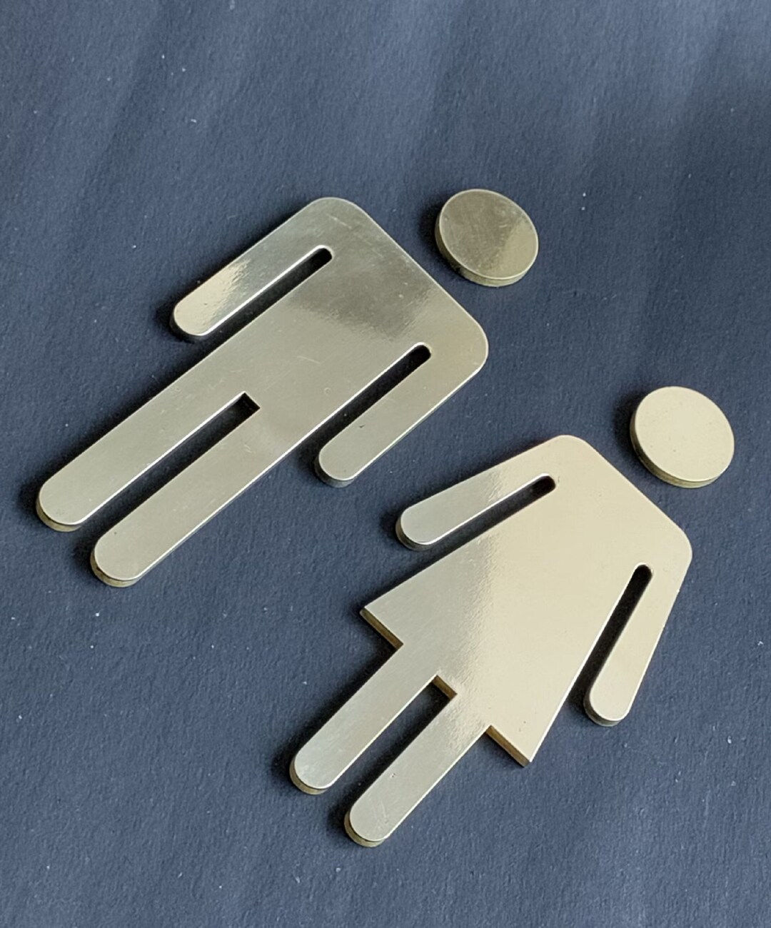Male Female Bathroom Figures Restroom Door Sign Modern - Etsy