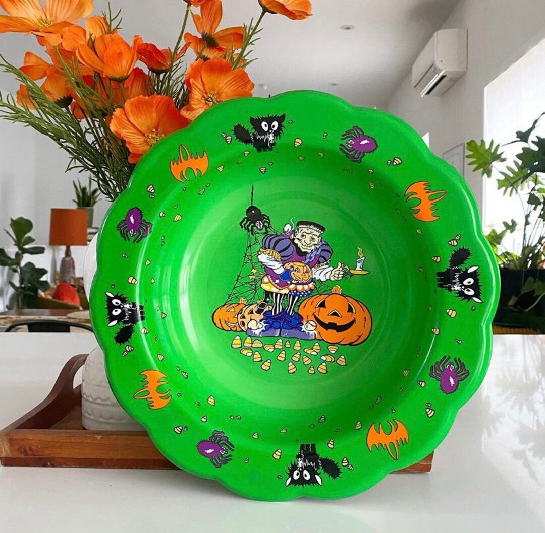 Berman Industries Frankenstein Halloween Bowl - Etsy