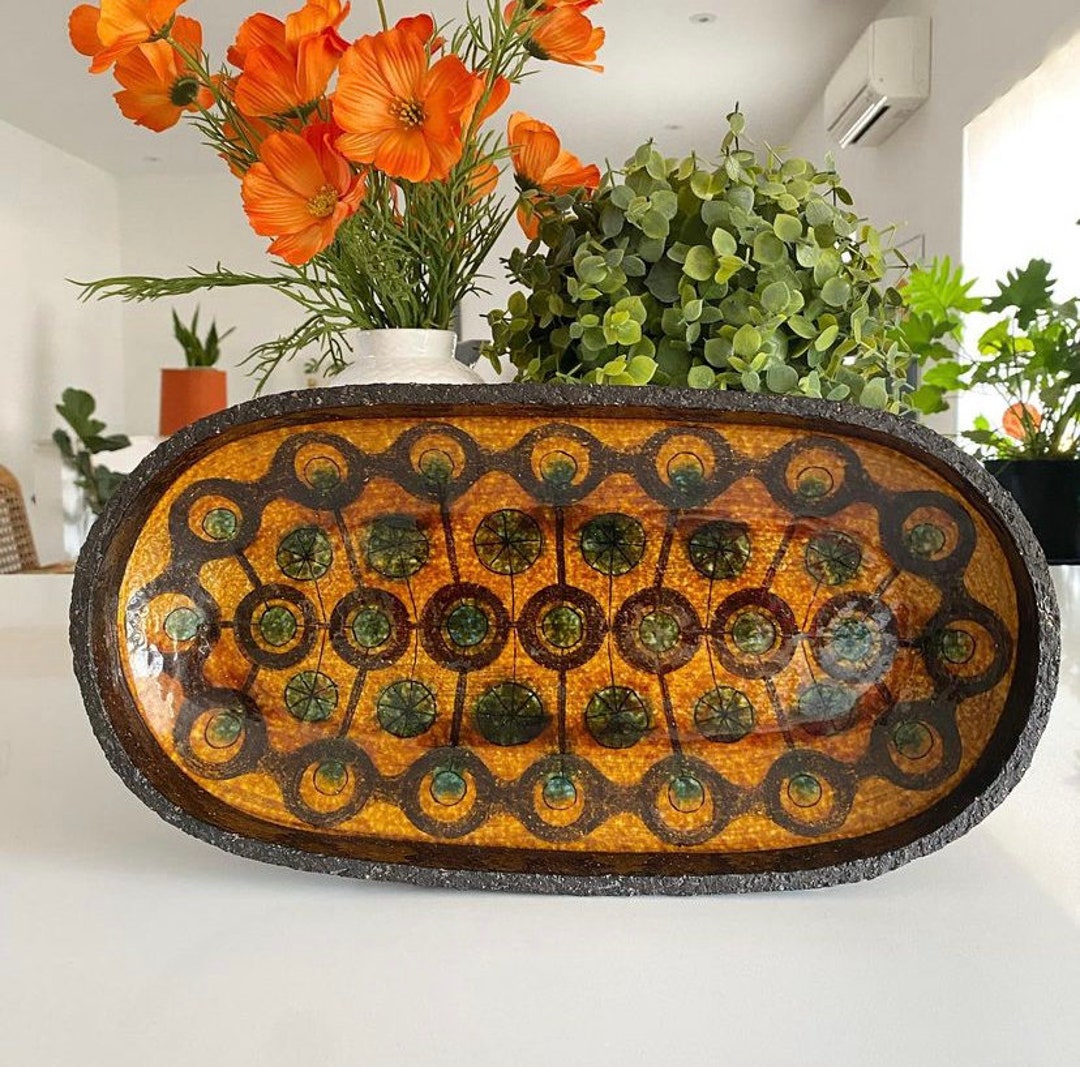 Thomas Toft MCM Danish Pottery Large Centerpiece Bowl - Etsy