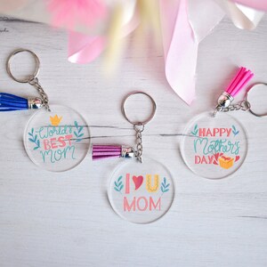 Custom Keychain for Mom, Mothers Day Gift, Key Holder for Mama, New Mom ...
