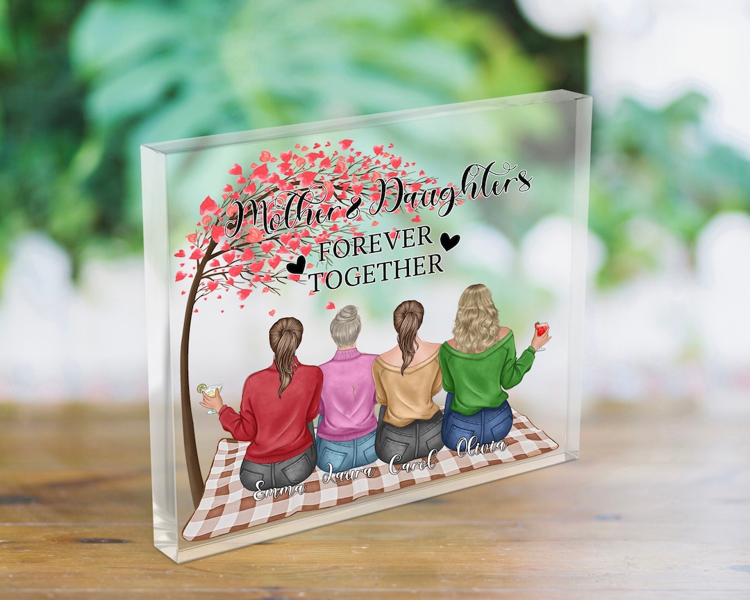 Personalized Mom Daughter Gift, Mothers Day Gift, Acrylic Table Display ...