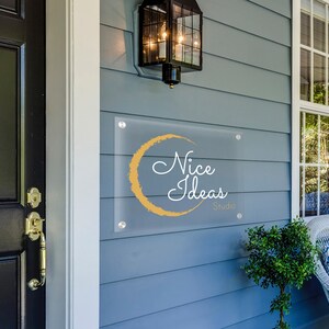 Custom Company Logo Sign, Personalized Corporation Wall Hanging, Office ...