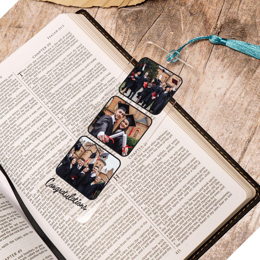 Congratulations Photo Bookmark, Personalized Acrylic Graduation ...