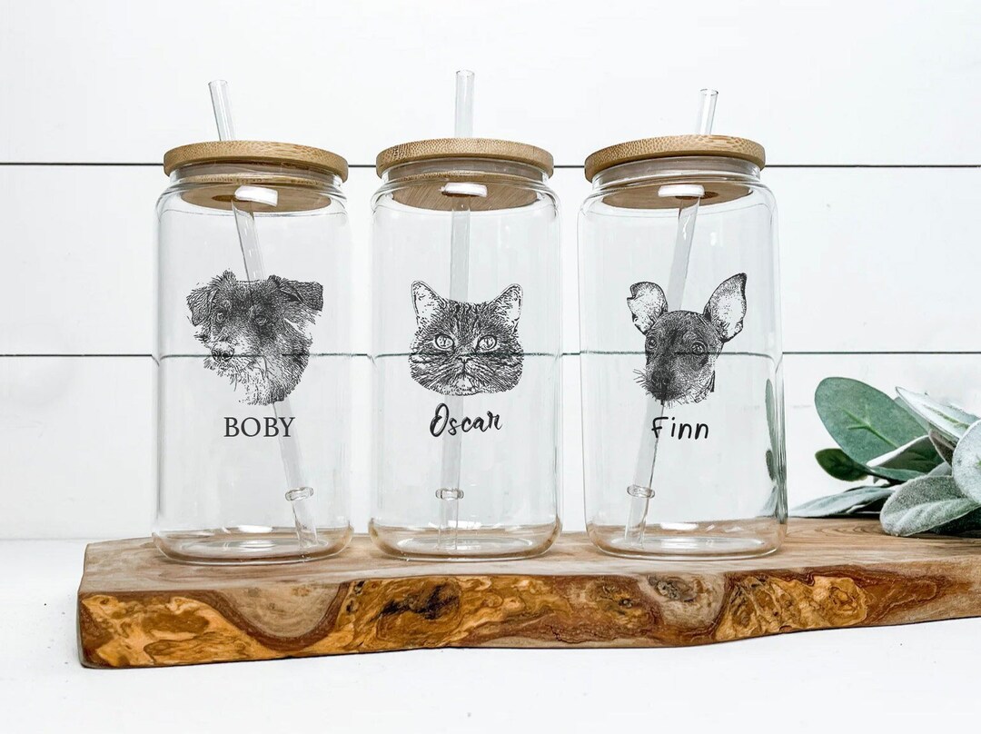 Personalized Pet Picture Jar Dog and Cat Mom Gifts Mothers - Etsy Canada