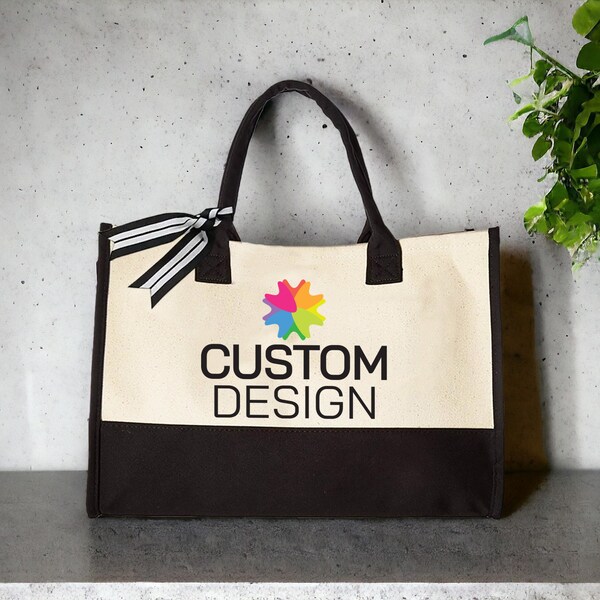 Business Logo Tote Bag - Etsy