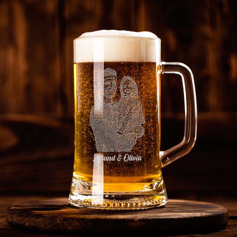 Beer Glass Engrave Photo - Etsy