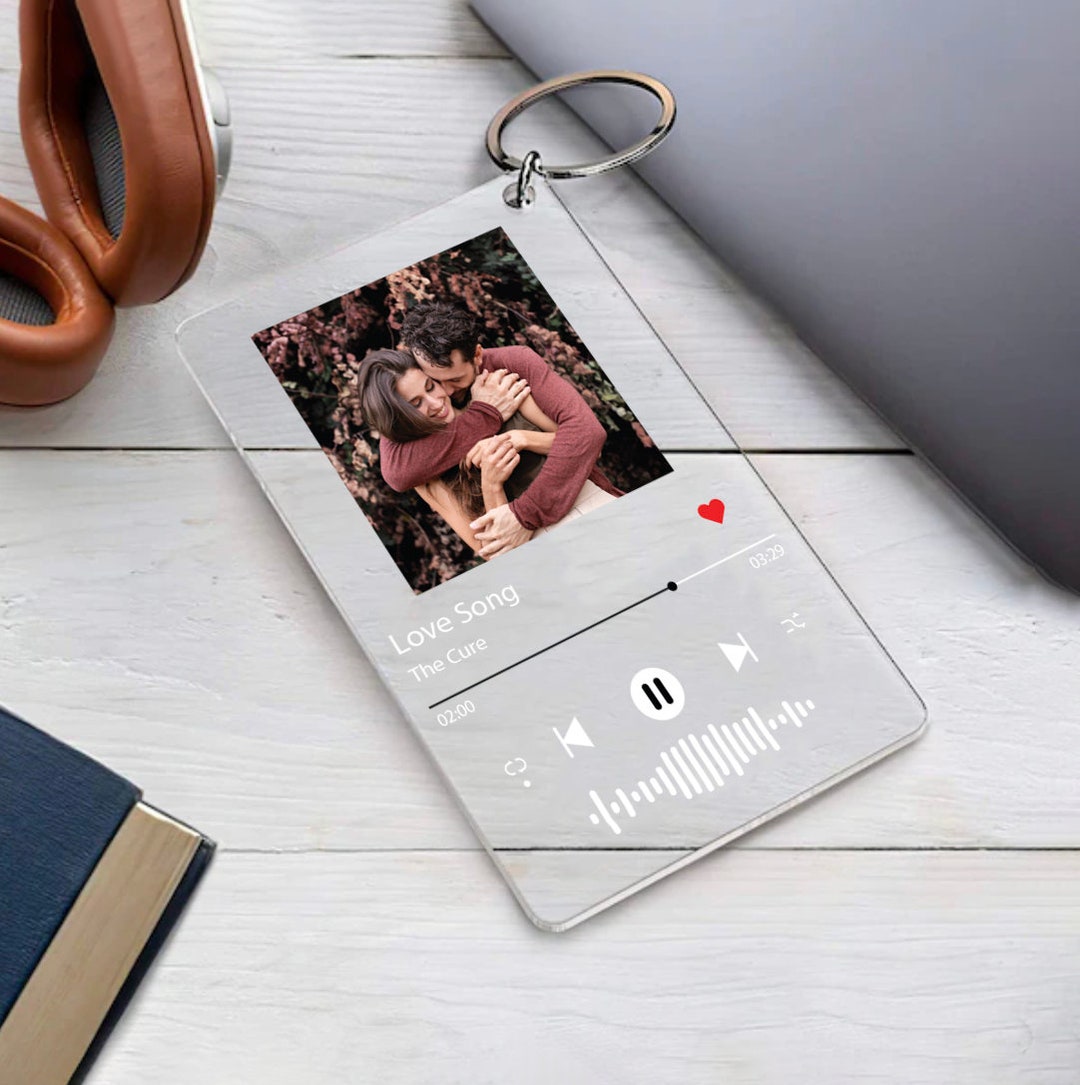 Personalize Song Keychain, Girlfriend Keychain, Unique Gift for Her ...