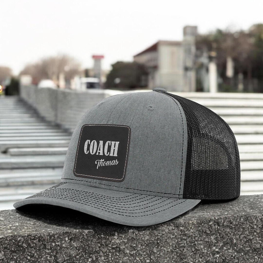 Personalized Coach Name Engraved Cap, Custom Coach Hats, Gift From Team ...