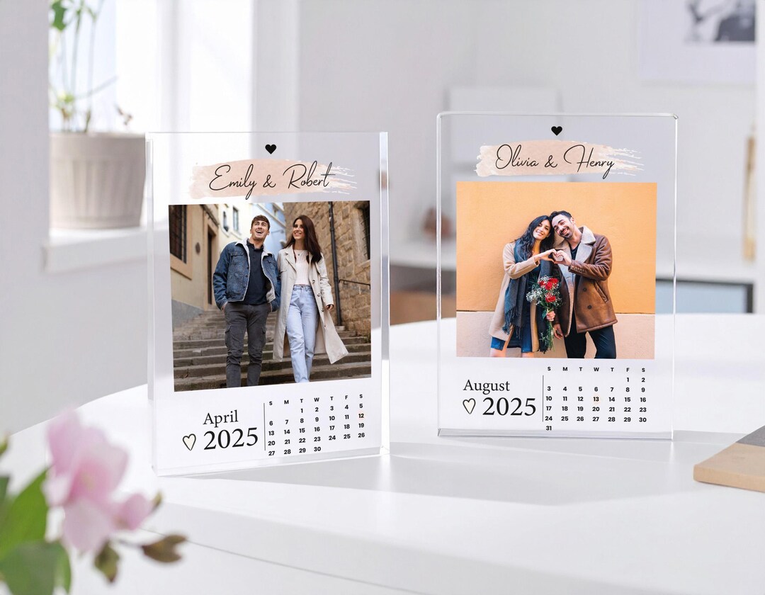 Custom Special Month Acrylic Stand, Personalized Calendar of Event With ...