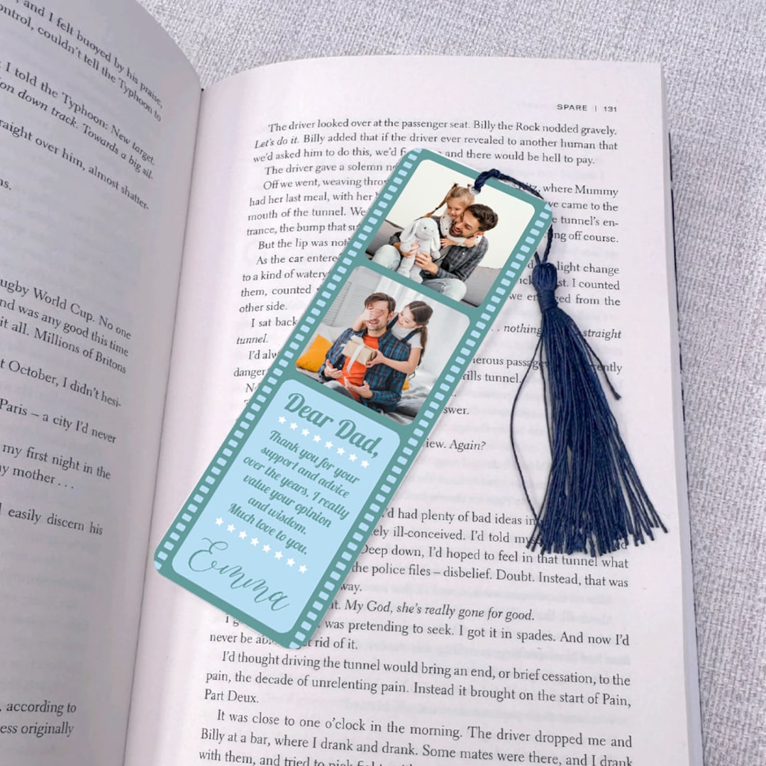 Custom Bookmark for Him, Fathers Day Gifts, Personalized Acrylic ...