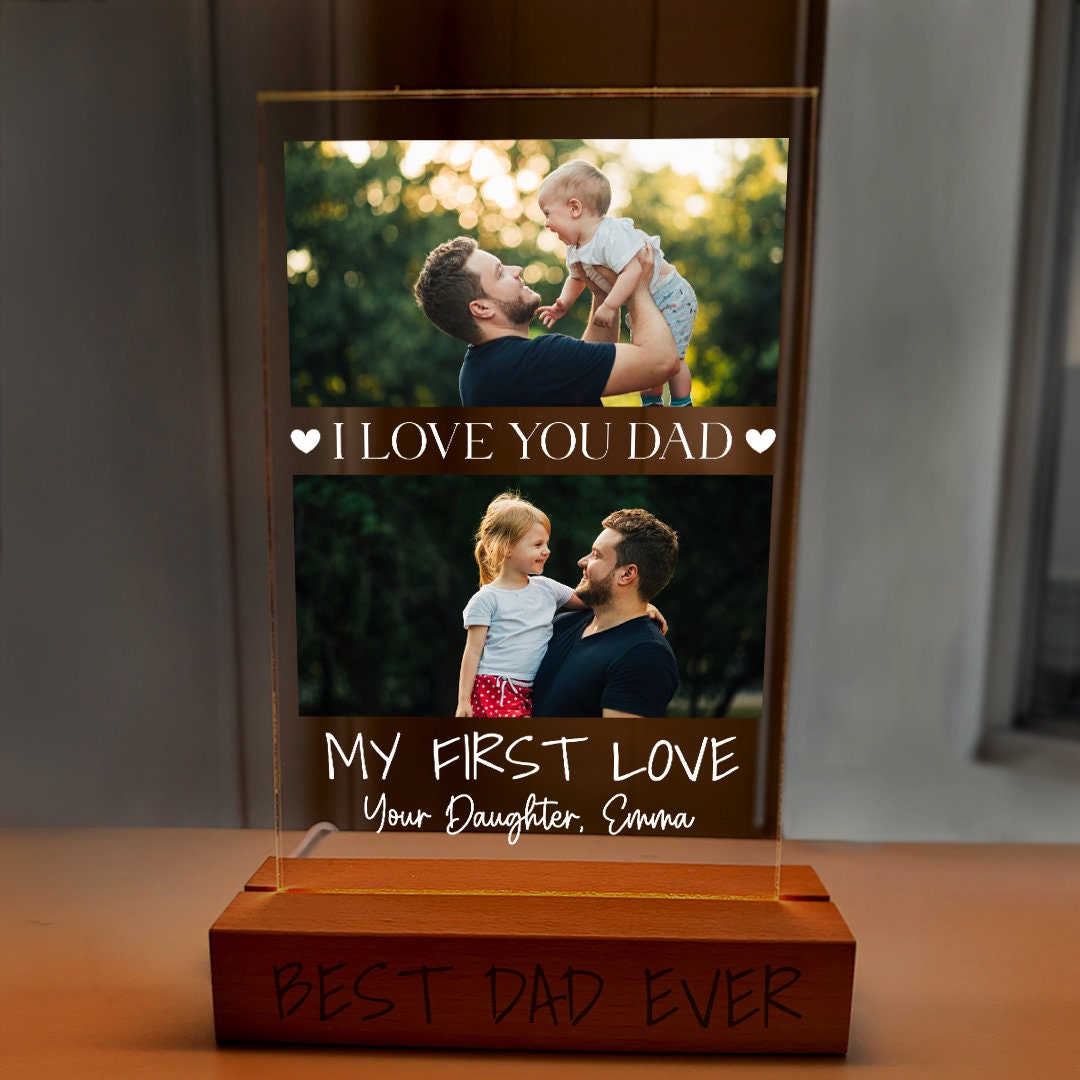 Best Dad Ever Plaque for Fathers Day, Dad and Me Picture Plaque, Custom ...