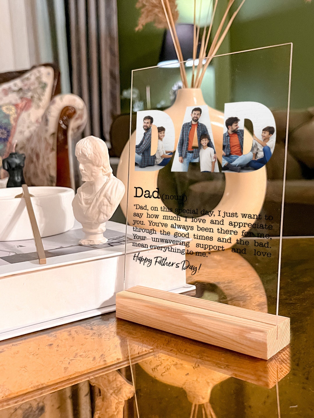 Personalized Acrylic Plaque for Dad Fathers Day Gift Dad - Etsy