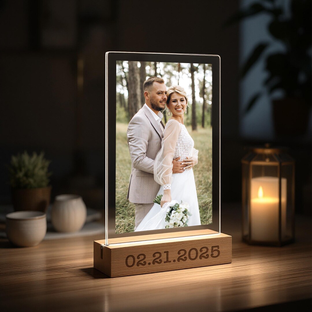 Custom Photo Acrylic Light Stand, Personalized Graduation Gifts ...