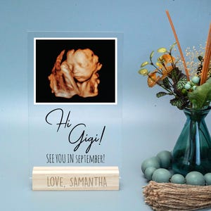 Acrylic Baby Reveal Stand, Pregnancy Announcement Gifts, Mom to Be ...