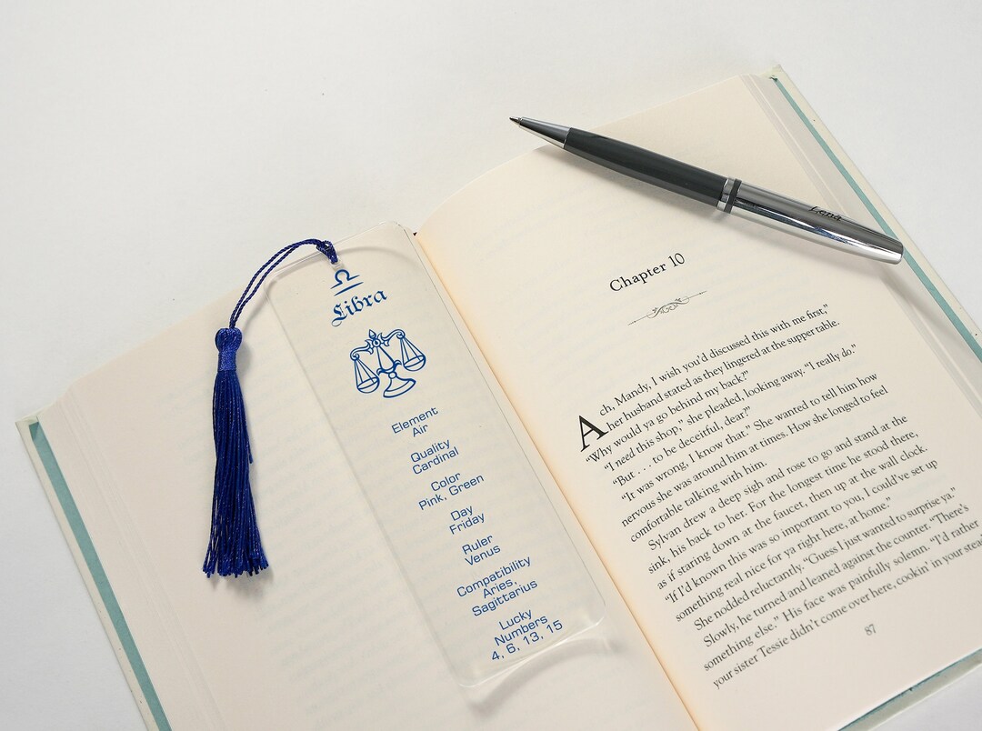 Acrylic Zodiac Bookmark, Custom Zodiac Sign Bookmark, Christmas Gifts ...
