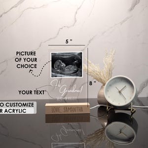 Acrylic Baby Reveal Stand, Pregnancy Announcement Gifts, Mom to Be ...