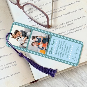 Custom Bookmark for Him, Fathers Day Gifts, Personalized Acrylic ...