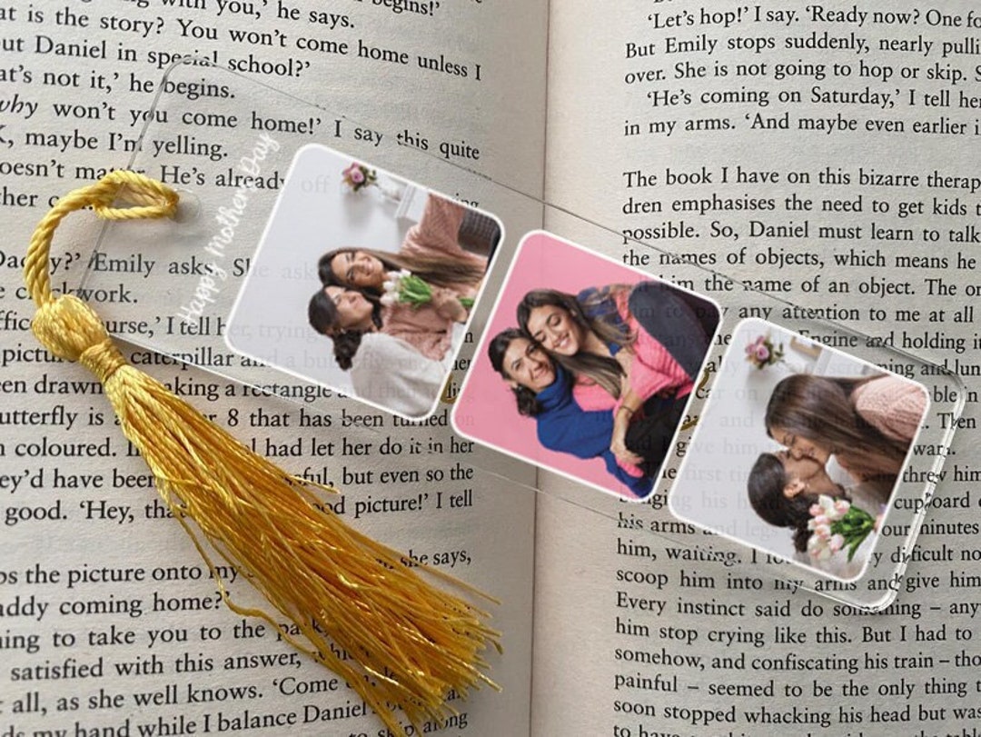 Custom Bookmark for Her, Anniversary Gifts, Personalized Picture ...