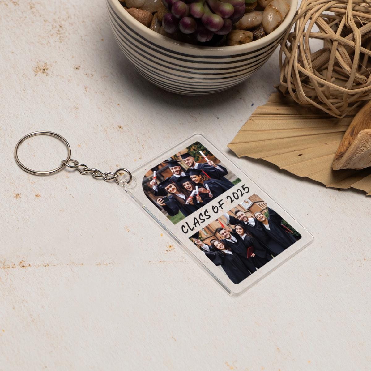 School Graduation Photo Keychain, 2026 Graduation Gifts, Custom Picture ...