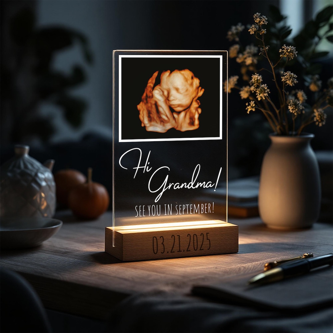 Acrylic Baby Reveal Stand, Pregnancy Announcement Gifts, Mom to Be ...