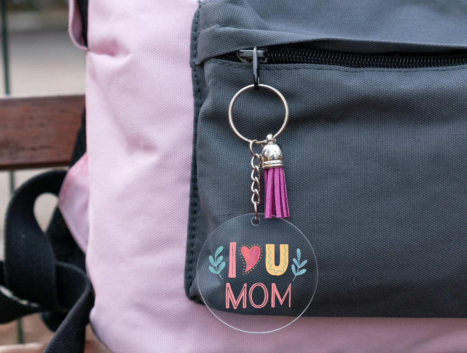 Custom Keychain for Mom, Mothers Day Gift, Key Holder for Mama, New Mom ...