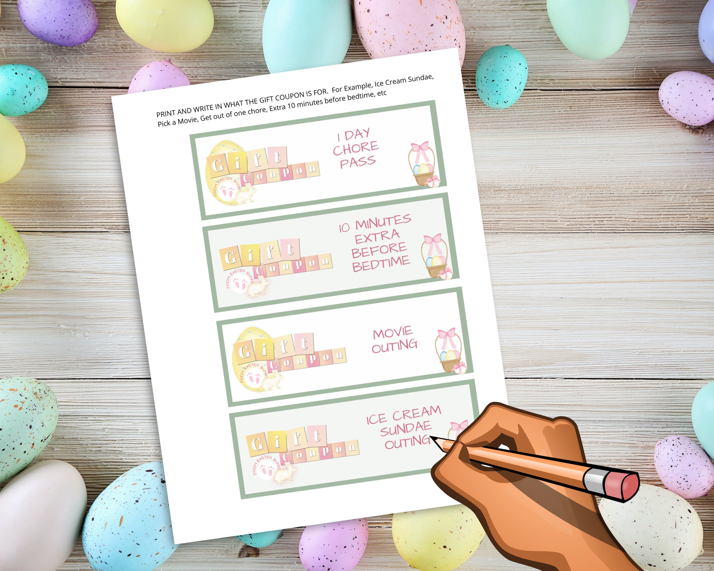 Easter Bunny Bucks Printable Easter Play Money, Easter Egg and Egg Hunt ...
