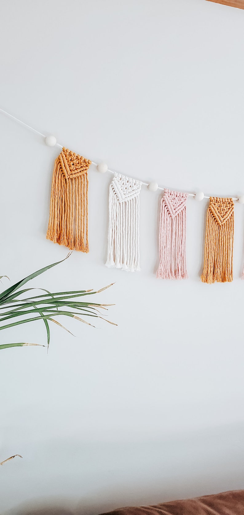 Macrame Garland Banner | Boho Home Decor | Nursery Decor | Dorm Decor ...