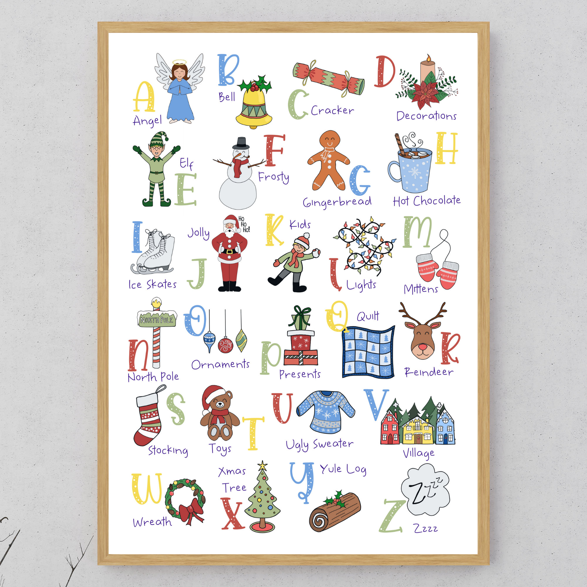 Christmas Abcs Print for Kids | Instant Download | Kids Christmas ...