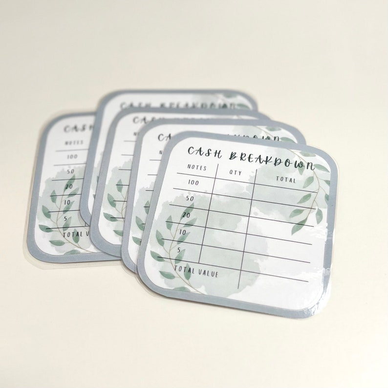 Cash Breakdown Slip ⎮ Printable PDF ⎮ Cash Budgeting ⎮ Bank Teller Slip ...