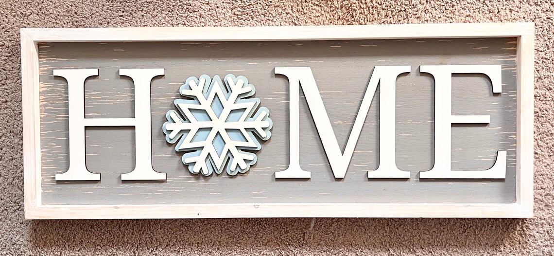 Interchangeable Home Sign, Wall Sign, Shelf Sitter - Etsy