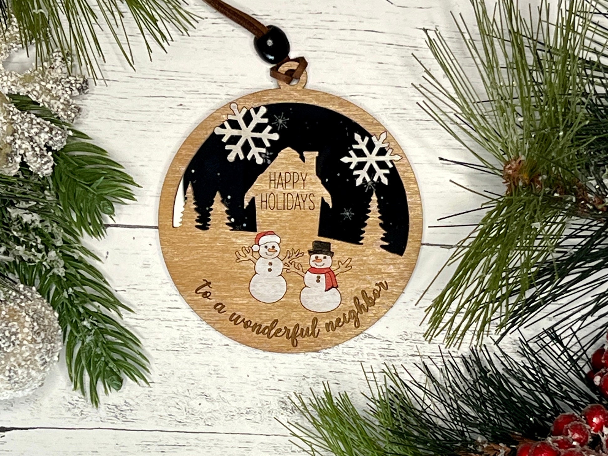 To a Wonderful Neighbors Wooden Ornament, Neighbor Gift - Etsy