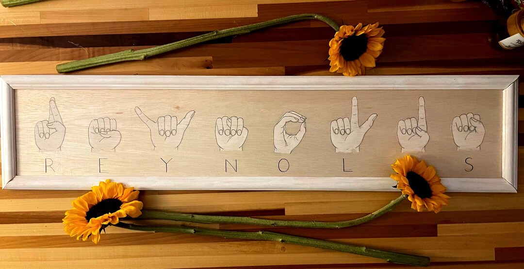 Sign Language Name Sign (8+ Letters) - Etsy
