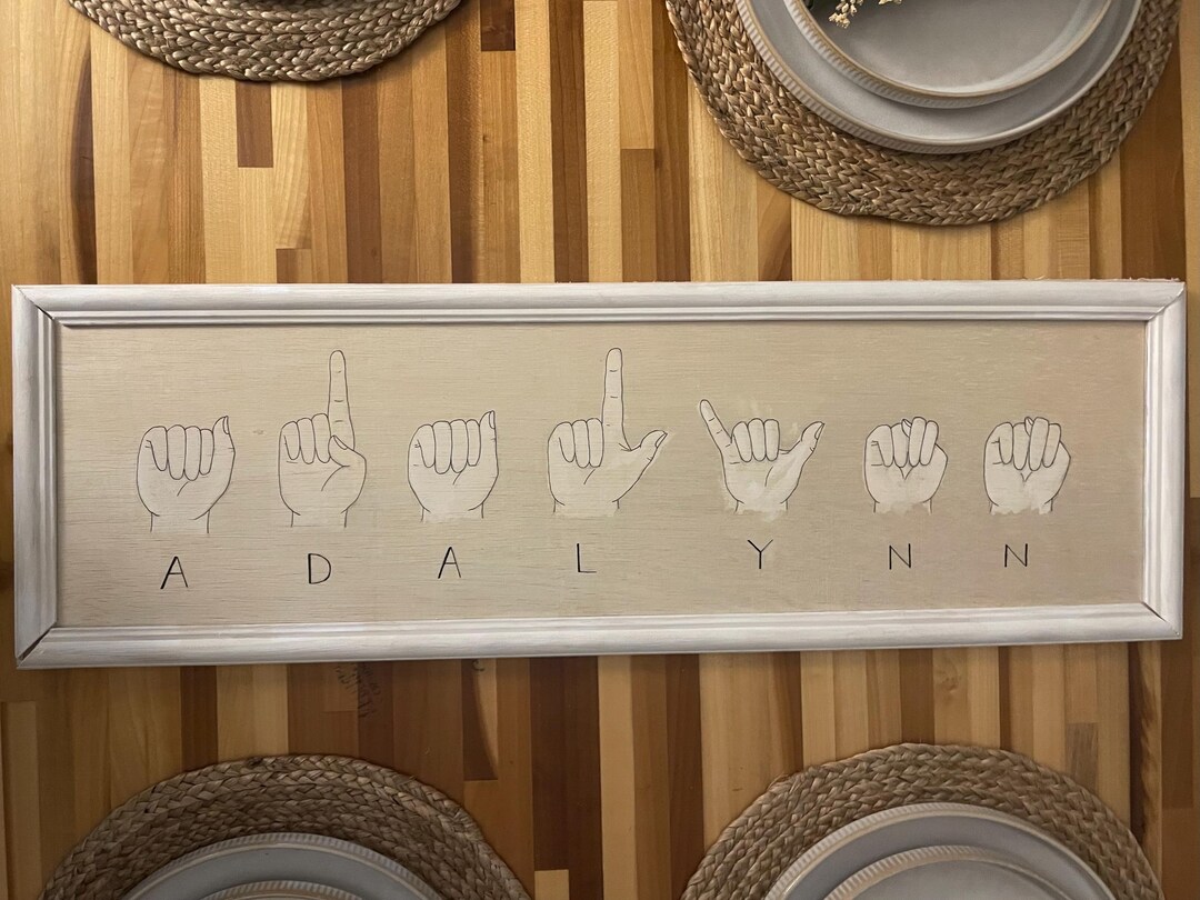 Sign Language Name Sign - Etsy