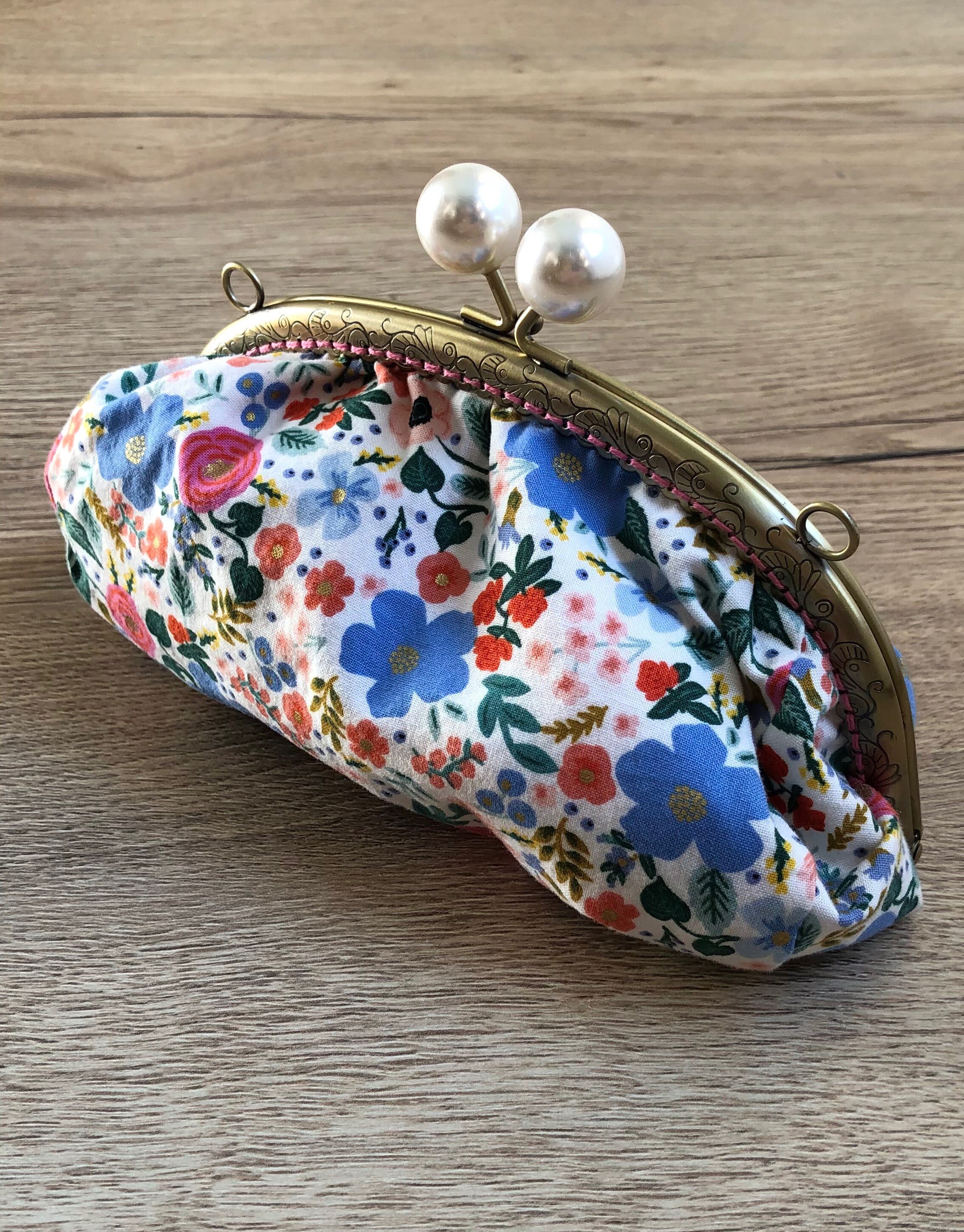 HELEN Clutch Purse Rifle Paper Co. Fabric Primavera Wild - Etsy