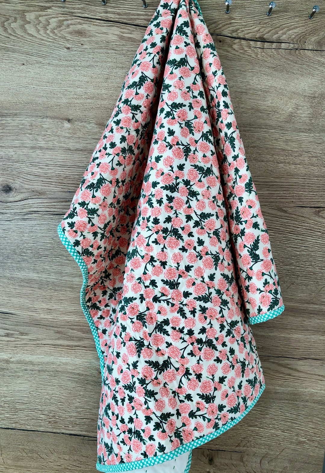 Whole Cloth Baby Quilt | Rifle Paper Co. Fabric | Bramble Dianthus ...