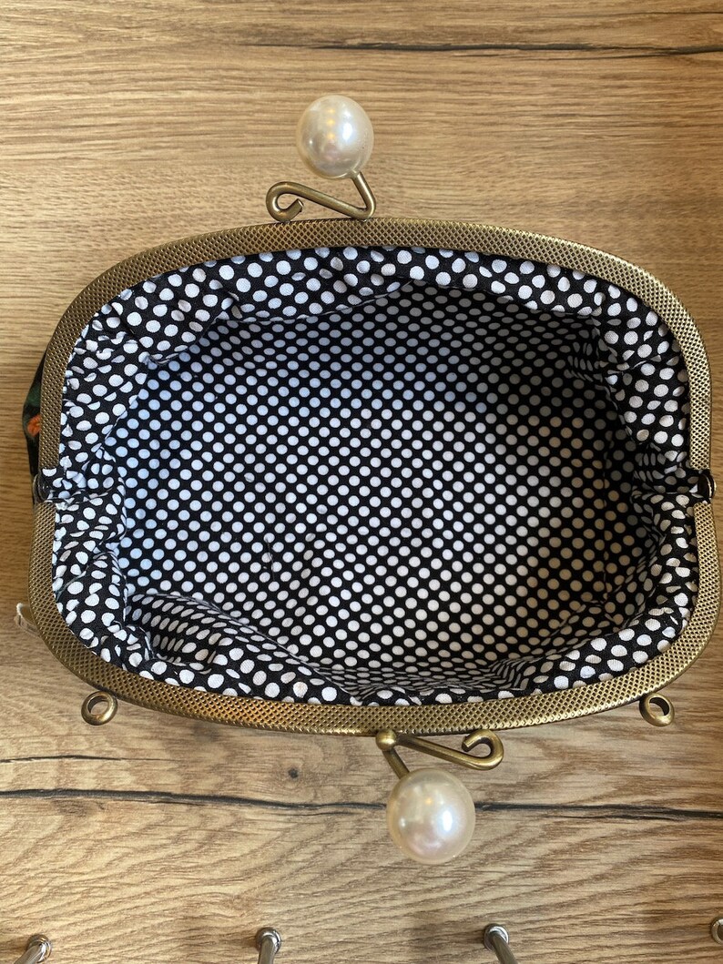 HELEN Clutch Purse Rifle Paper Co. Fabric Strawberry Fields Hawthorne ...