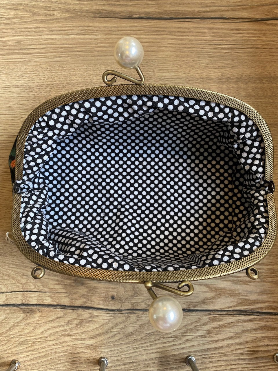 HELEN Clutch Purse Rifle Paper Co. Fabric Strawberry Fields Hawthorne ...