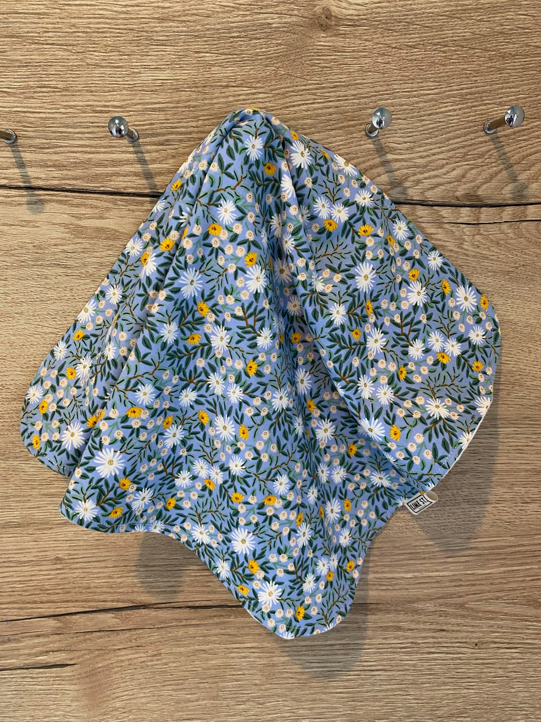 Baby Burp Rag Rifle Paper Co. Bramble Daisy Fields Blue - Etsy