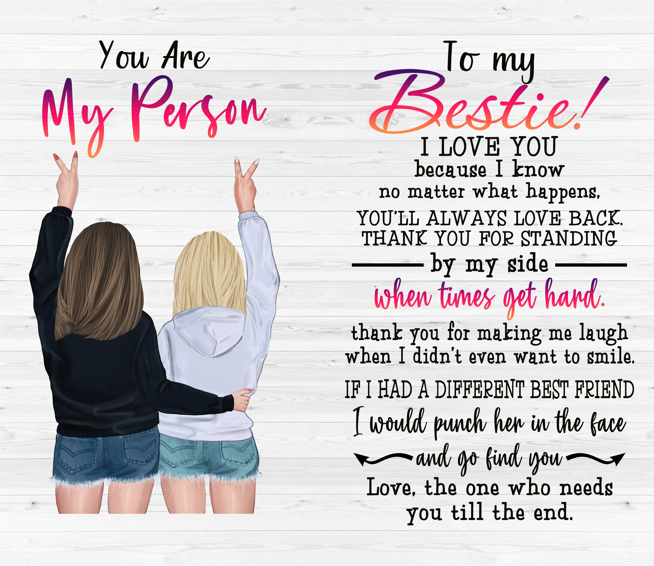 To My Bestie - Etsy