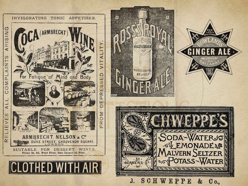 30 Vintage Advertisements Bundle #1, Victorian Products, Public Domain ...