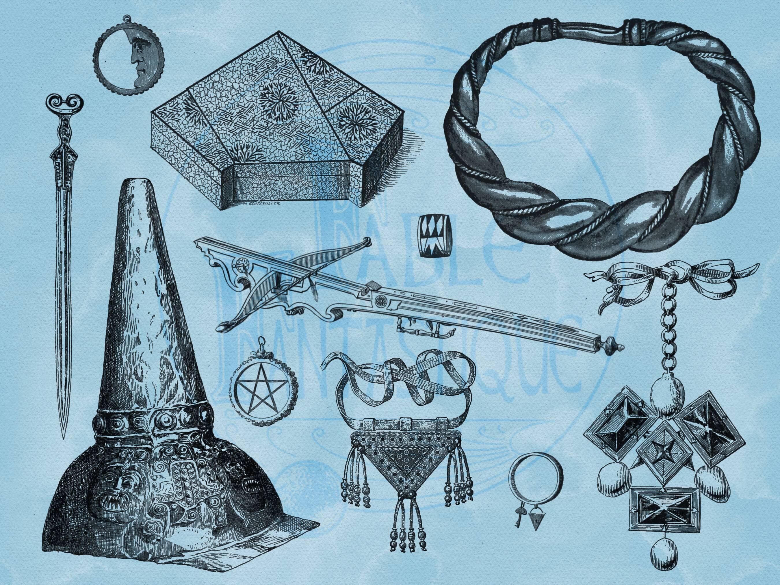 48 TTRPG Magic Items, Transparent Pngs, Vintage Illustrations - Etsy