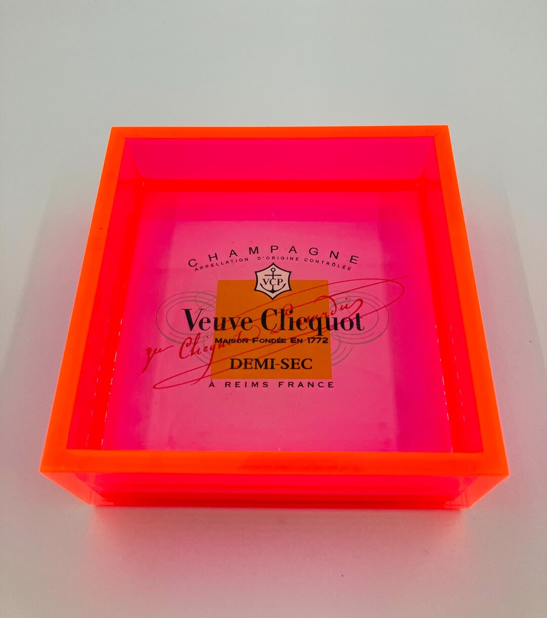 Pink Veuve 4x4 Tray - Only 1 Made! - Etsy