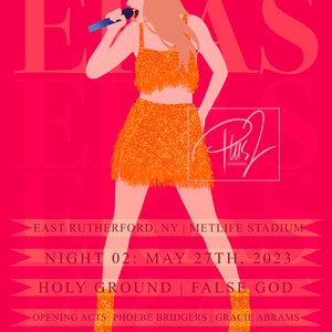 Minimalistic Eras Tour - Customized Tour Poster - Etsy